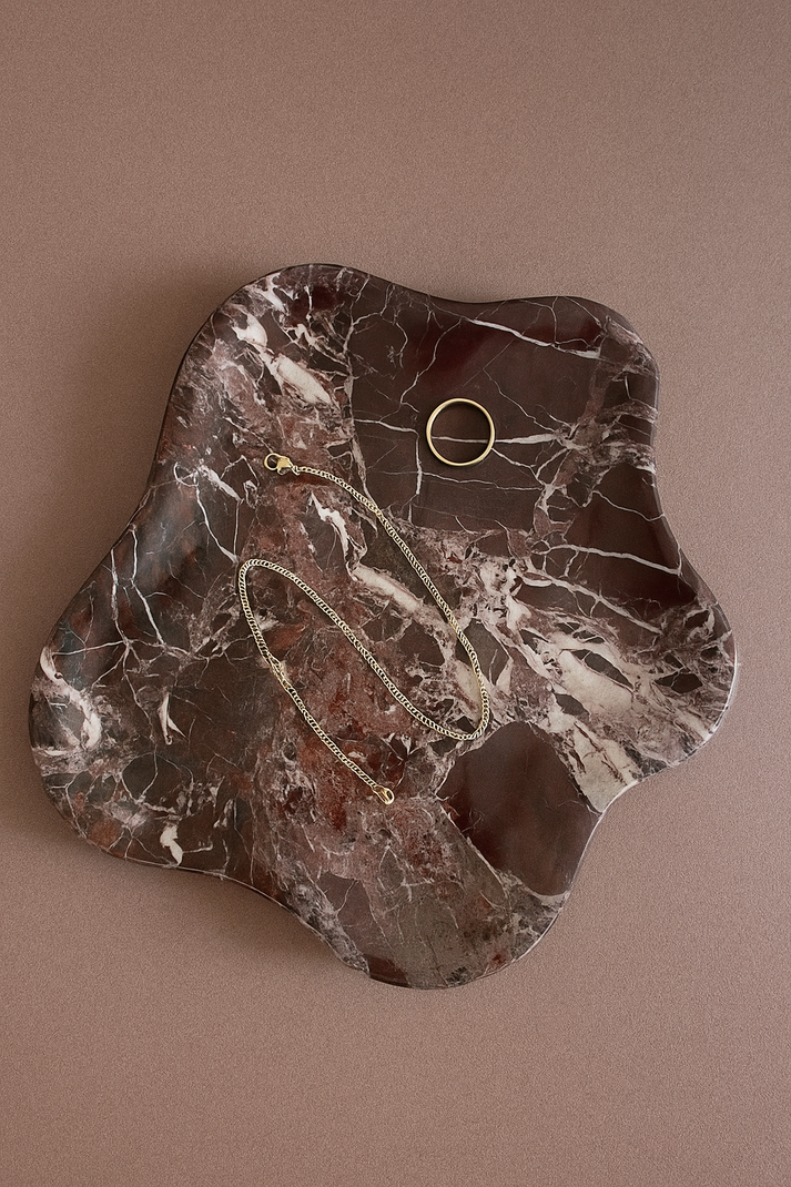 Handcrafted Burgundy Catchall Dish – Objects & Heritage